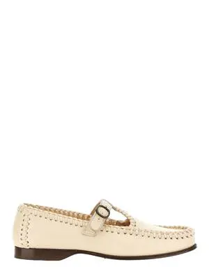 Hereu Alcover T-bar Moccasins - Ivory