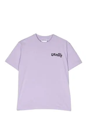 MARCELO BURLON COUNTY OF MILAN Regular Short Sleeve T-shirt - Lilac