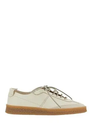 BUTTERO® Leather Low Top Sneakers - White