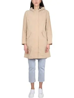 Woolrich Long Summer Parka - Beige