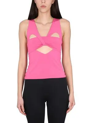 AMBUSH Top With Cut-out Details - Fuchsia