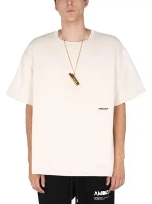 AMBUSH Padded T Shirt With Embroidered Logo - Ivory