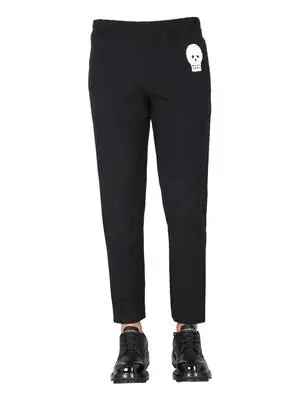 Alexander McQueen Alexander Mc Queen Jogging Pants With Embroidered Skull - Black