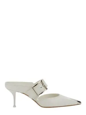 Alexander McQueen Alexander Mc Queen Punk Buckled Sandals - White