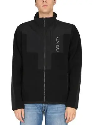 MARCELO BURLON COUNTY OF MILAN Cross Block Track Jacket - Black