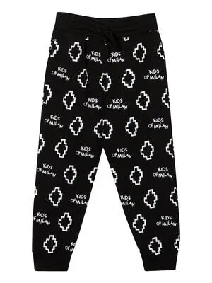 MARCELO BURLON COUNTY OF MILAN Basic Logo Sweatpants - Black