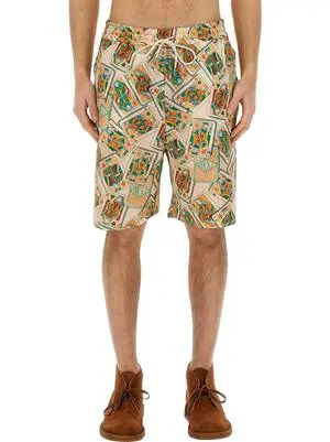 Drole De Monsieur Printed Bermuda Shorts Multicolour