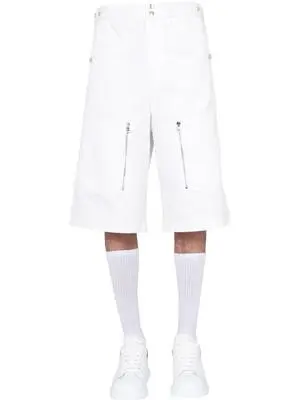 Alexander McQueen Japanese Gabardine Shorts - White