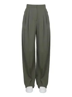 Alexander McQueen Wide Leg Pants - Green