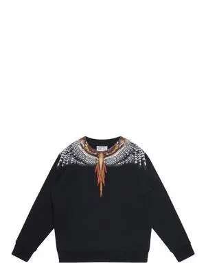 MARCELO BURLON COUNTY OF MILAN Grizzly Wings Crewneck - Black