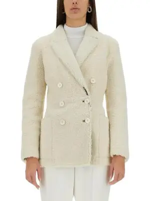 Alexander McQueen Double-breasted Coat - White
