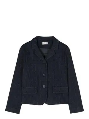 IL GUFO Notched Lapel Blazer - Blue
