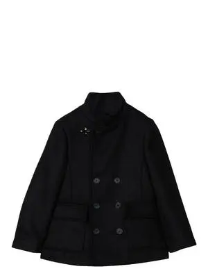 FAY Double Breasted Coat - Blue