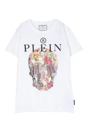 Philipp Plein Skull Maxi T-shirt - White