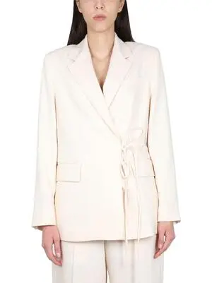 MSGM Viscose Blazer - Ivory