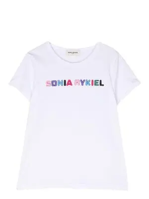 Sonia Rykiel Paris Logo Cotton T-shirt - White