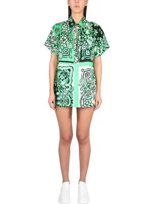 Red Valentino Carre' Bandana Shirt - Green