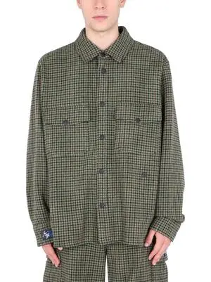 MSGM Shirt With Logo - Green