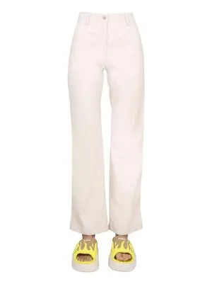 MSGM High-waisted Pants - Ivory