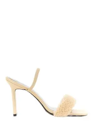 By Far Ada Strappy Stiletto Heel Sandals - Ivory