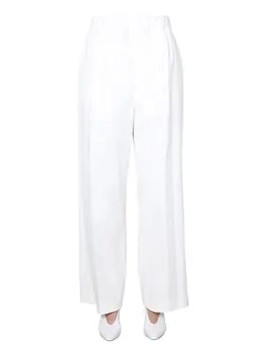 MAISON JEJIA Wide Leg Trousers - White