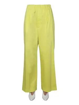 MAISON JEJIA Wide Trousers - Yellow