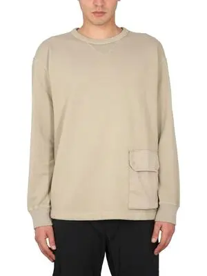 TEN C Cotton Sweatshirt - Beige