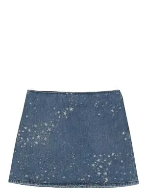Versace Glitter Skirt - Denim