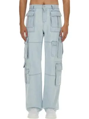 Versace Cotton Cargo Jeans - Denim
