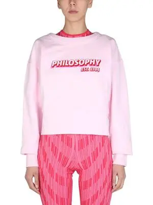 Philosophy Di Lorenzo Serafini Regular Fit Sweatshirt - Pink