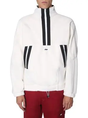 MSGM Oversized Zip Sweatshirt - White