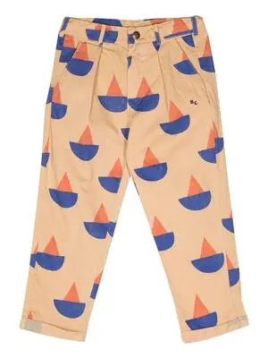 BOBO CHOSES Sailboat Print Chino Pants - Multicolour