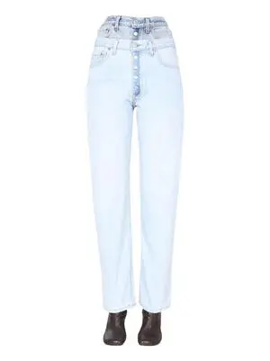 1/OFF Double Waisted Jeans - Denim