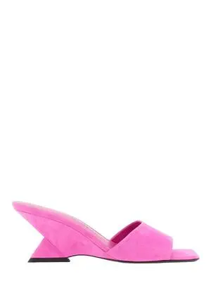Attico Cheope Suede Mules - Fuchsia