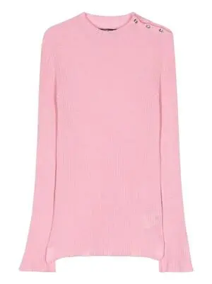 Versace Knit Ribbed Sweater - Pink