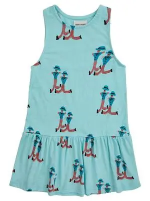 BOBO CHOSES Dancing Giants All Over Dress - Azure