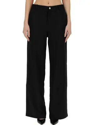 Moschino Wide Leg Pants - Black