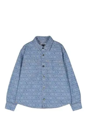 Moschino Printed Button-down Shirt - Denim