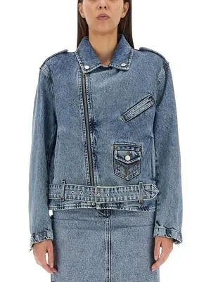 Moschino Biker Jacket - Blue
