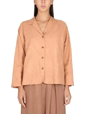 ALYSI Ajoure Jacket - Brown