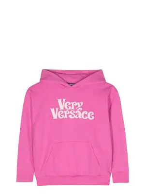 Versace Fleece Embroidered Sweatshirt - Pink