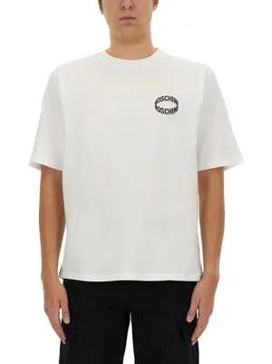 Moschino T Shirt With Logo - White