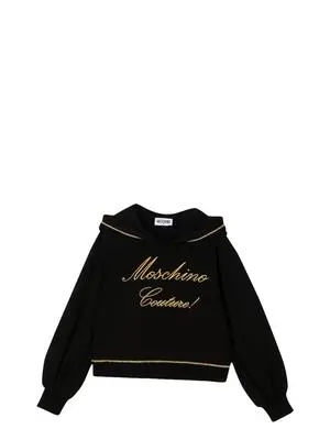 Moschino Logo Hoodie - Black