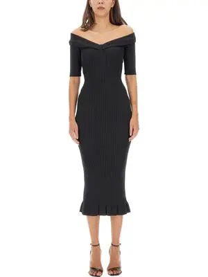 Philosophy Di Lorenzo Serafini Off-the-shoulder Dress - Black