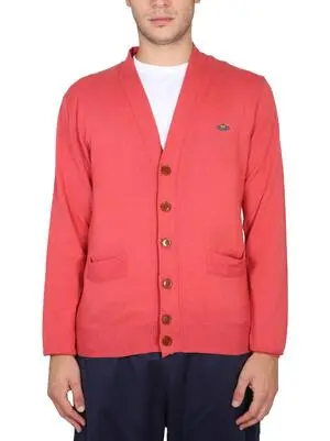 VIVIENNE WESTWOOD Cardigan With Orb Embroidery - Red