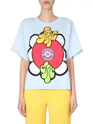 Moschino Round Neck T-shirt - Baby Blue