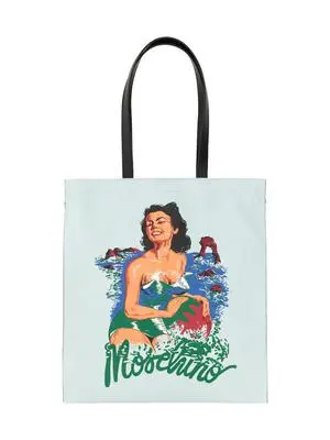 Moschino Printed Tote Bag - Azure