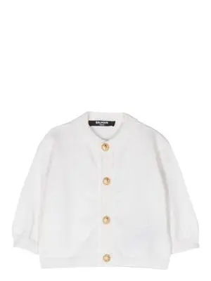 Balmain Buttoned Cardigan - White