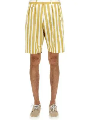 Paul Smith Deckchair Stripe Bermuda - Yellow