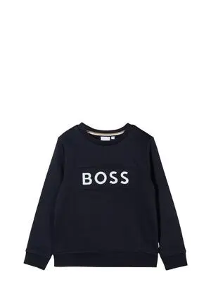 BOSS Logo Crewneck Sweatshirt - Blue